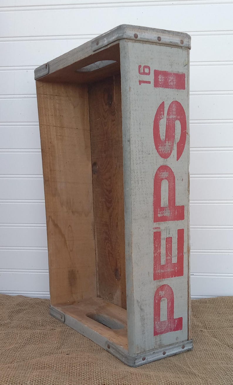 Pepsi Crate/ 16 Pepsi Crate/ Vintage Pepsi Crate/ Old Crate/ Pepsi 16 ...