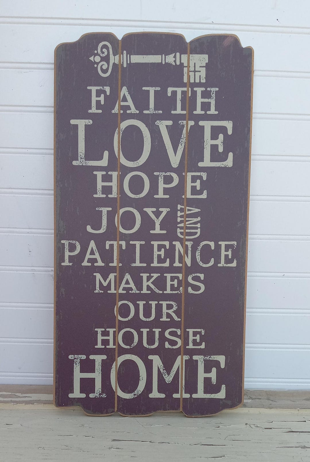 Faith Love Hope Sign/ Sign/ Red Sign - Etsy