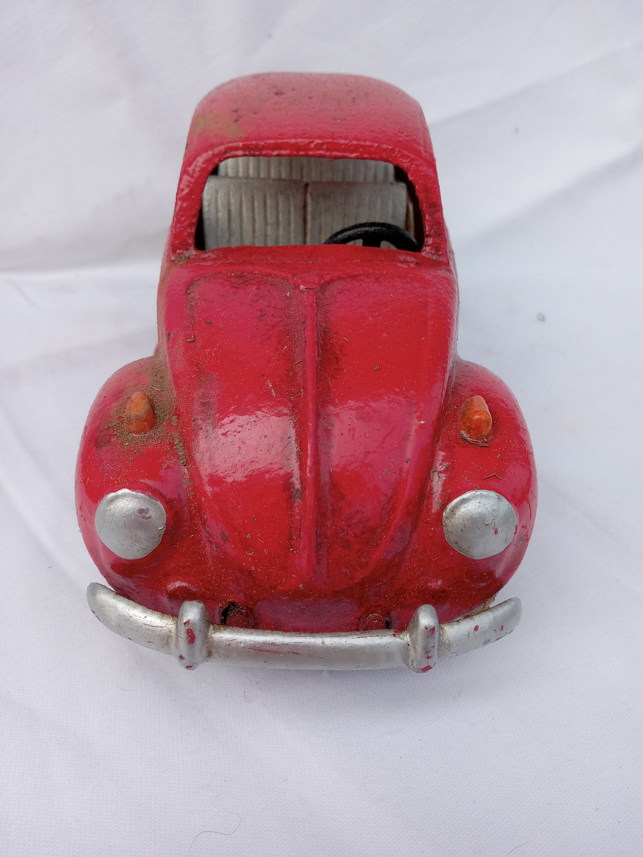 Cast Iron Beetle Car/ Beetle Bug/ Cast Iron Car/red Beetle Car/ Beetle ...