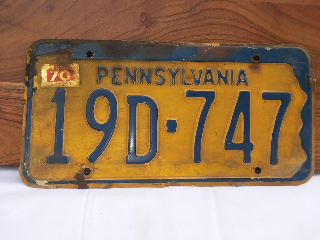 Vintage License Plate/antique License Plate - Etsy