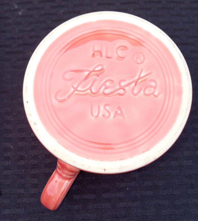 Fiesta Persimmon Mug - Vintage Fiestaware - Etsy