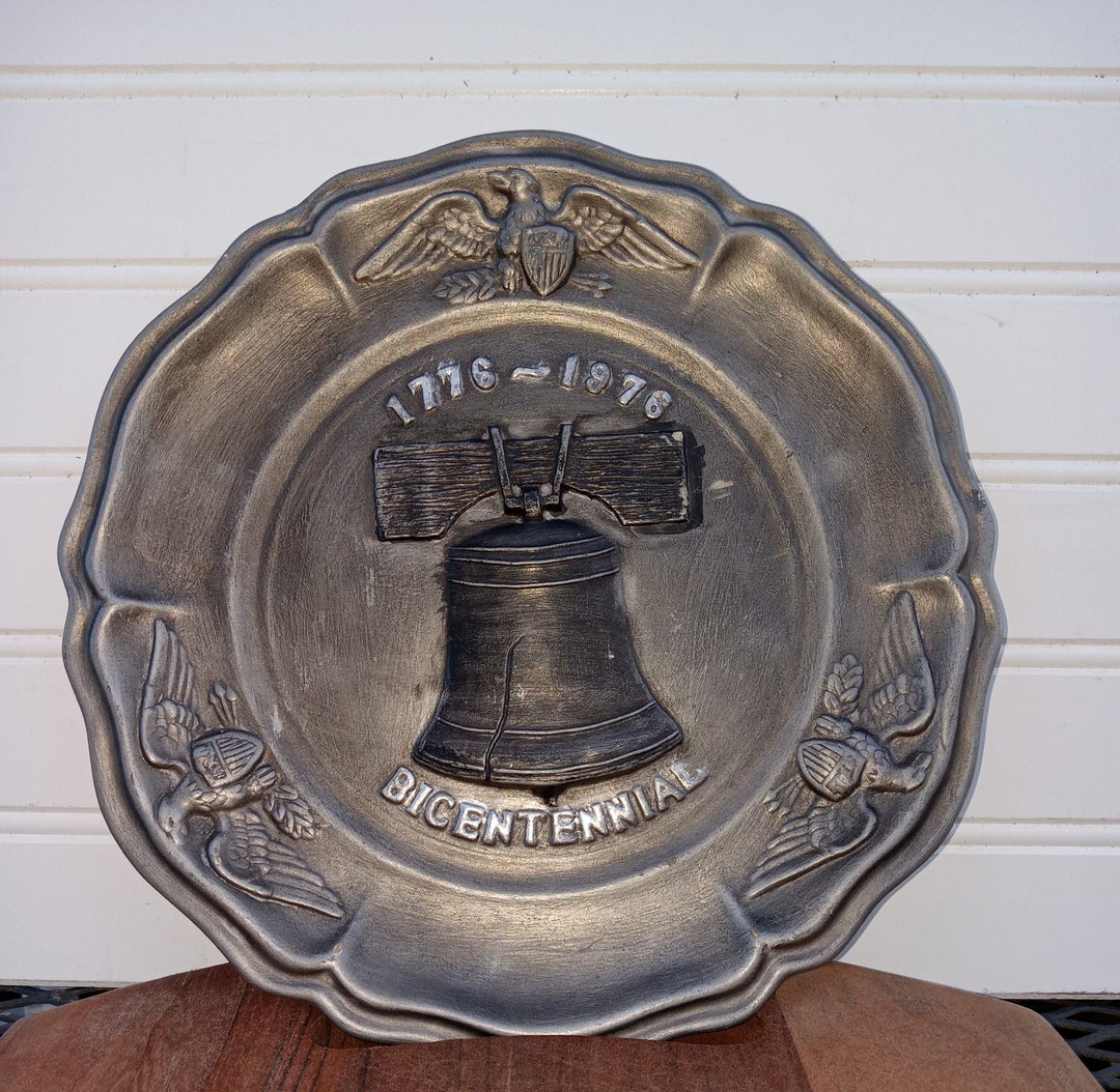 Bicentennial Plate: 1776-1976 Gray Commemorative - Etsy