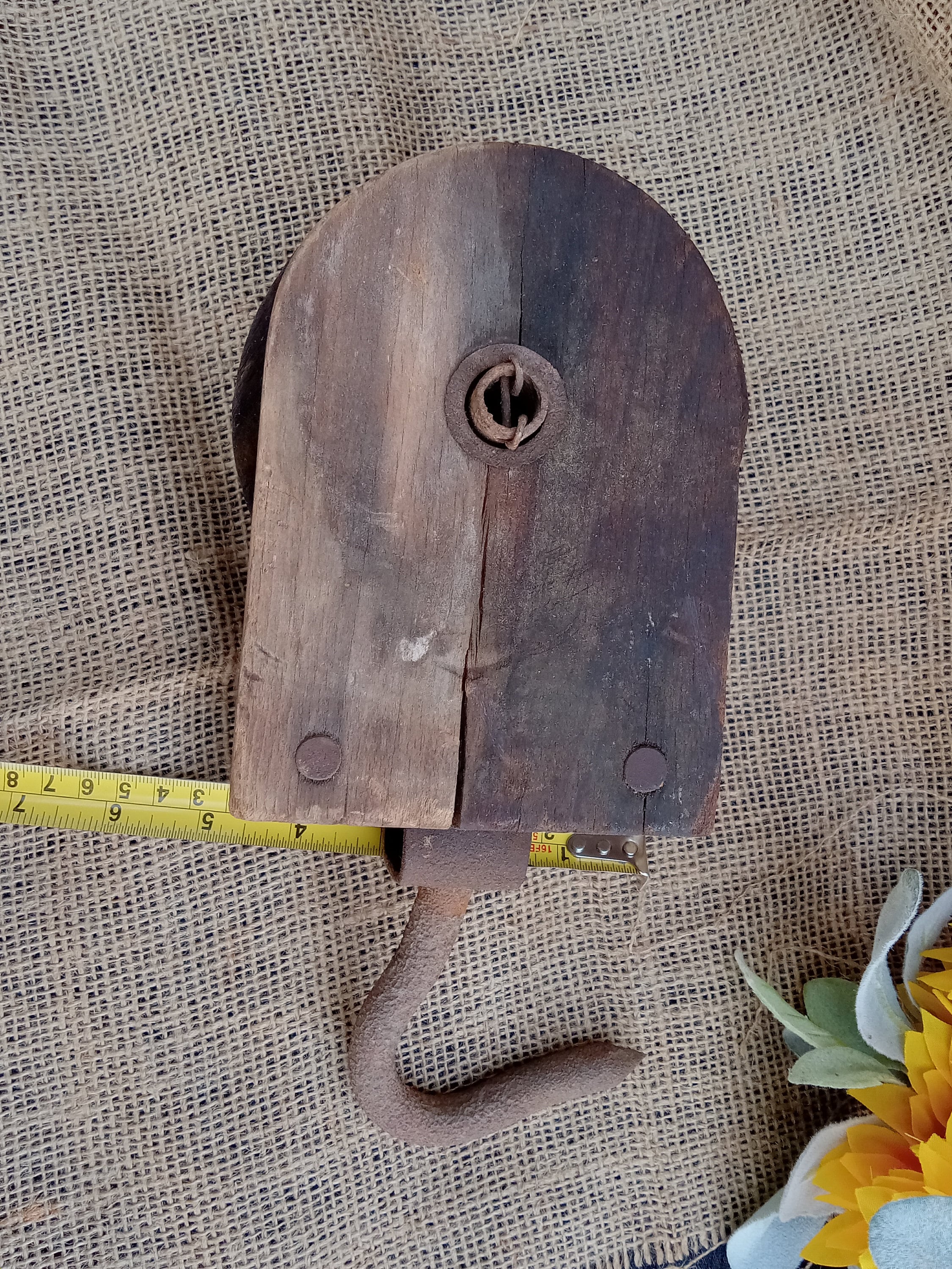 Vintage Wooden Pulley/antique Pulley/wooden Pulley - Etsy