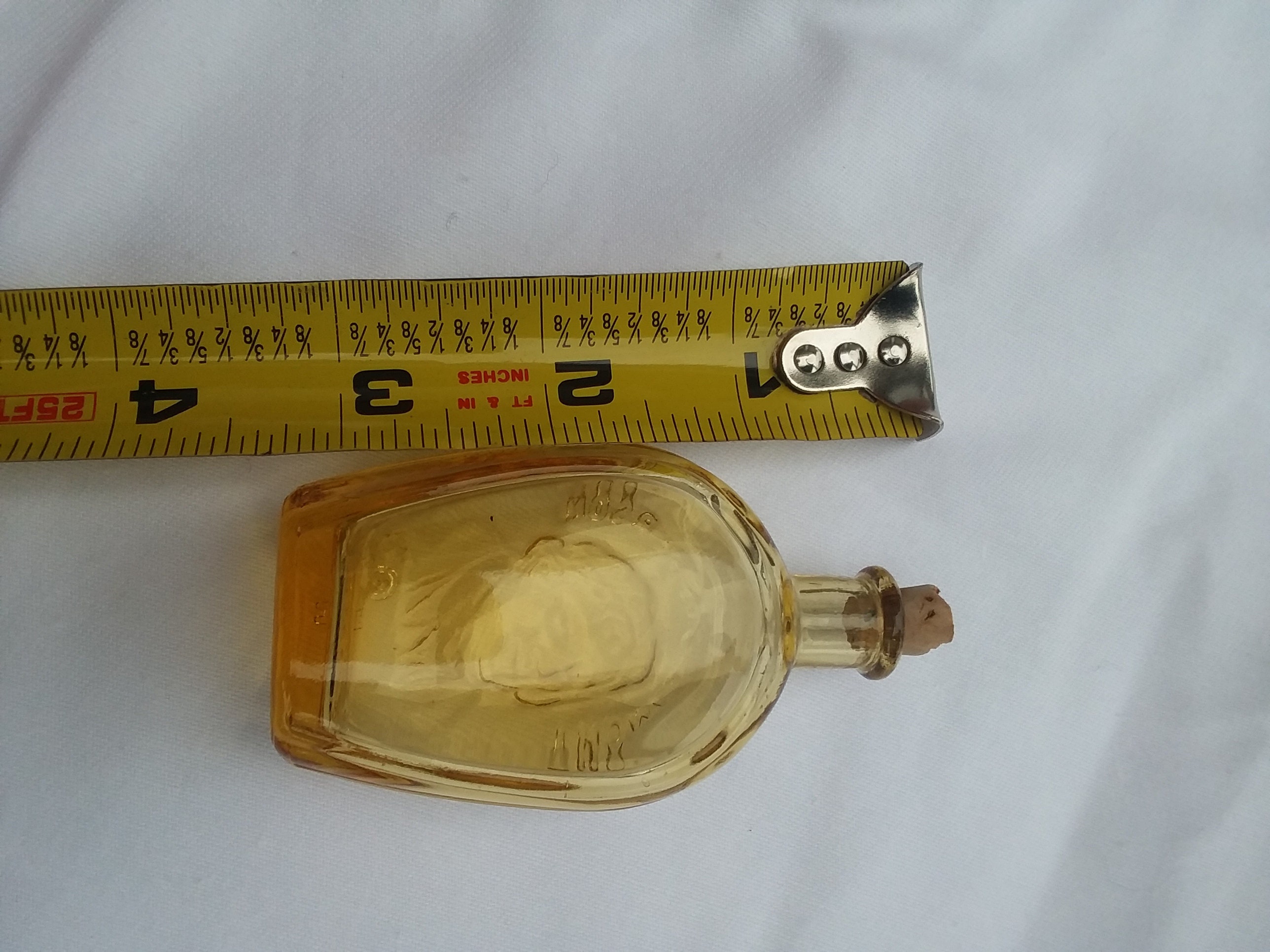 Vintage Wheaton Amber Glass Mini Bottlew/cork Thomas Jefferson - Etsy