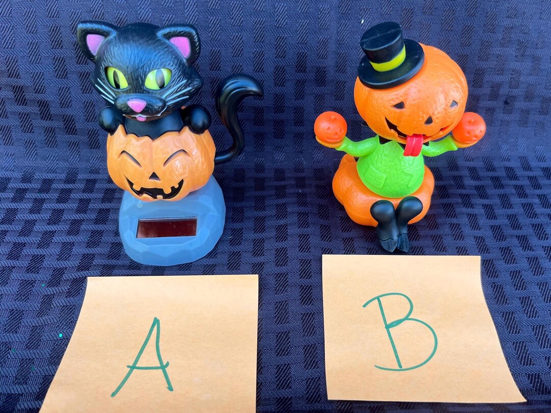 Pumpkin & Cat Solar Bobblehead - Fall Window Decoration - Etsy