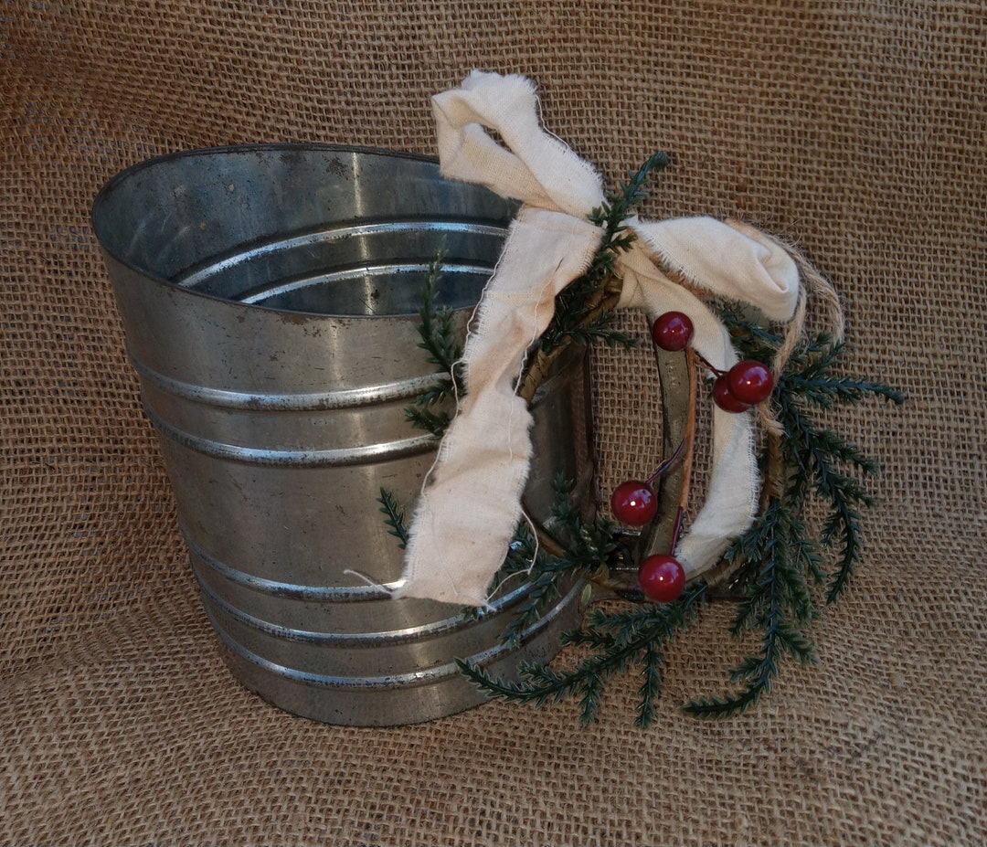 Sifter/ Vintage Sifter/ Flour Sifter/ Antique Sifter With Greenery - Etsy