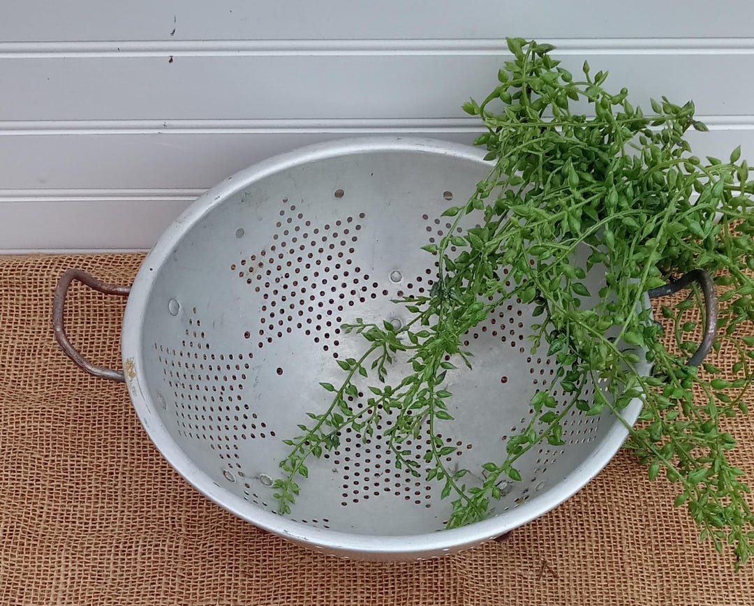 Colander/ Vintage Colander/ Star Cutout Colander/ Kitchen Decor ...