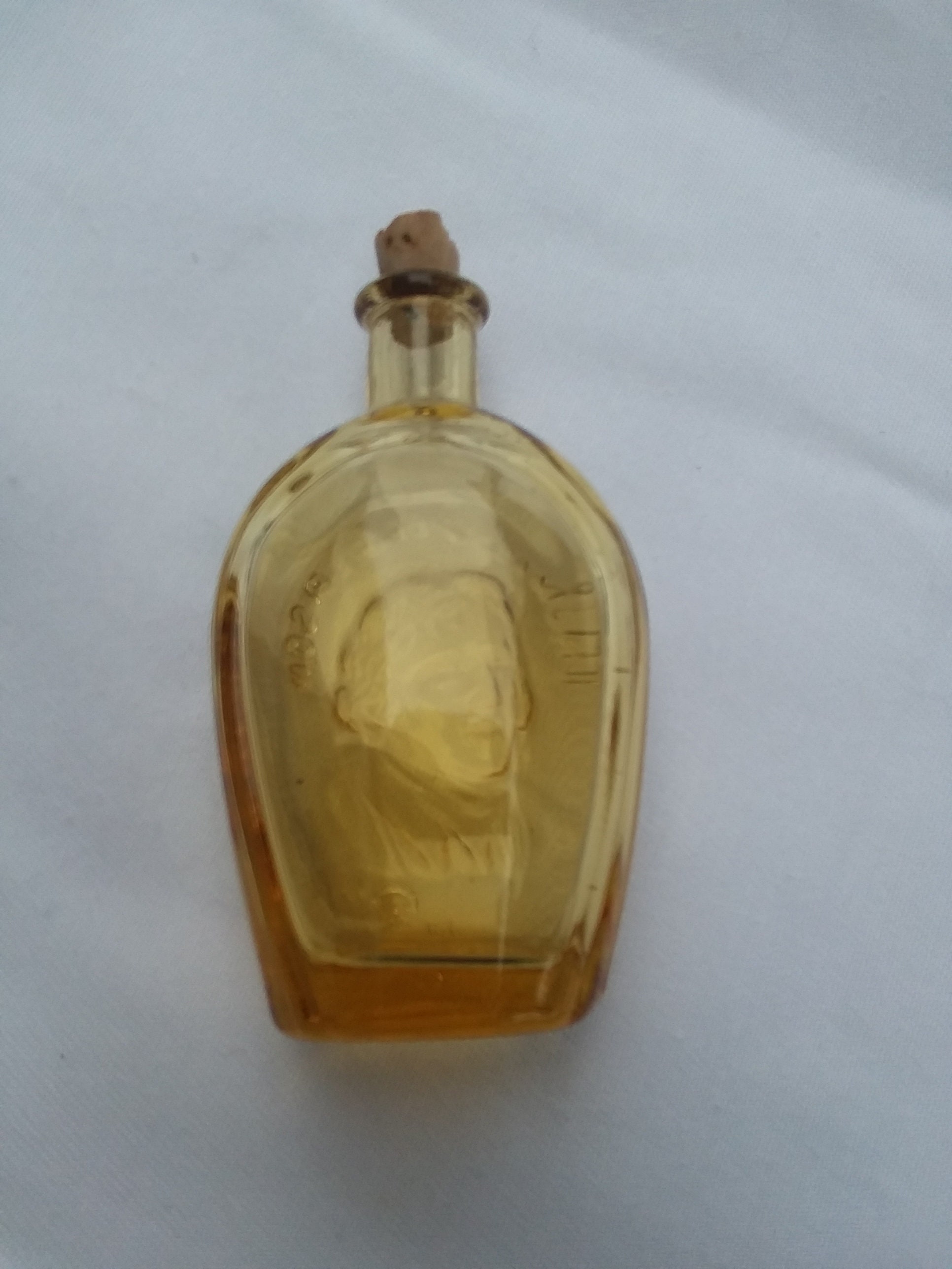 Vintage Wheaton Amber Glass Mini Bottlew/cork Thomas Jefferson - Etsy