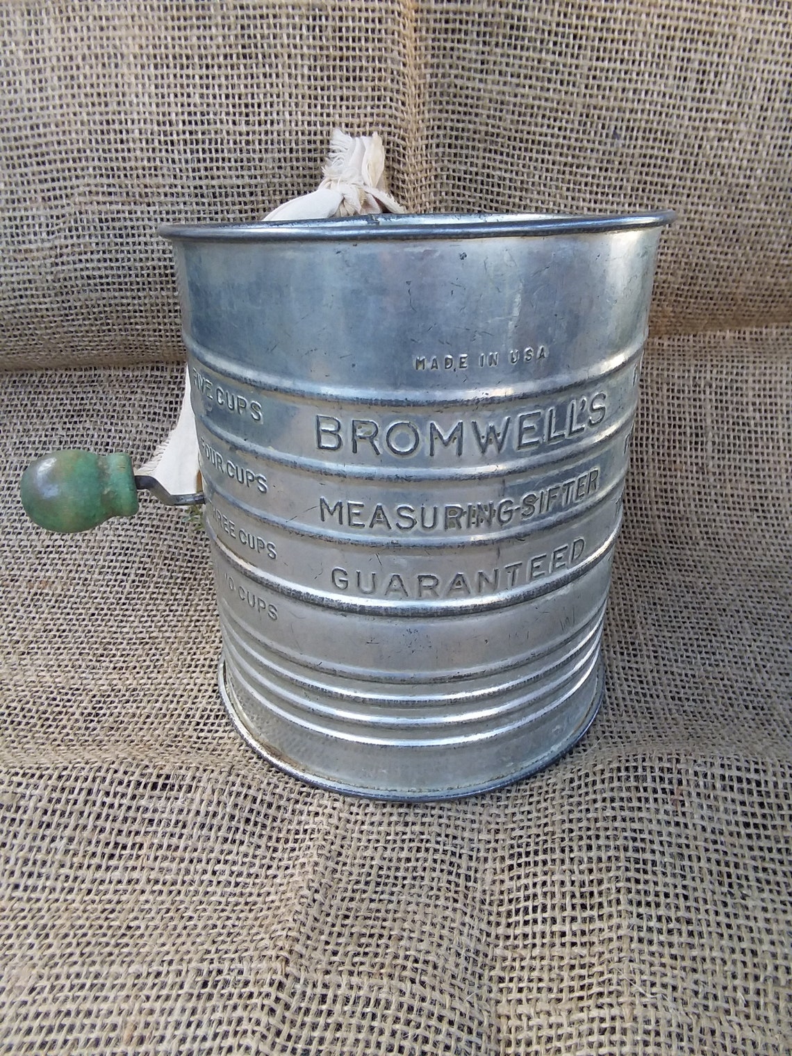Antique Sifter/measuring Sifter/bromwells Sifter/ Vintage Sifter - Etsy