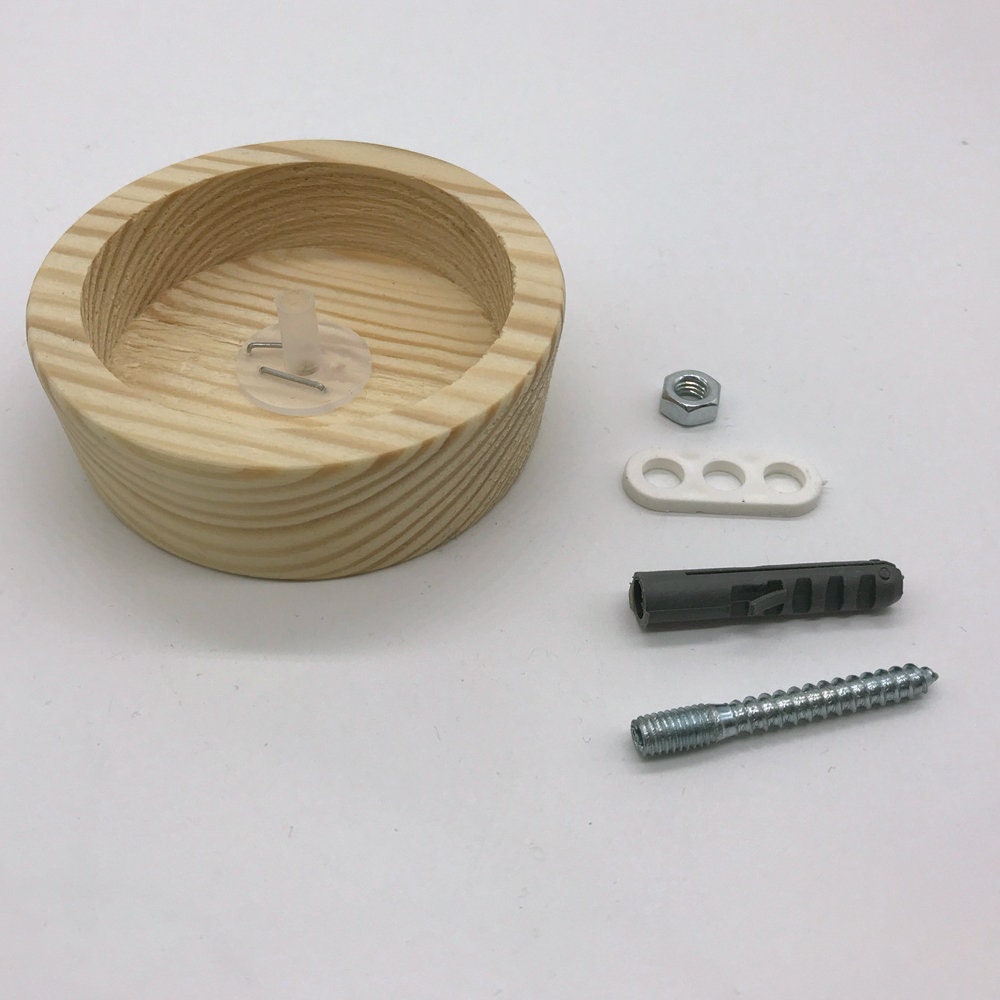Wooden Junction Box 85 X 28 Mm With Accessories Pine Ceiling Box Canopy ...