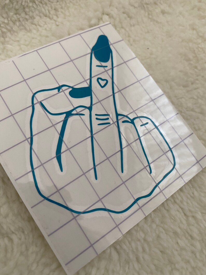 Middle Finger Sticker Girl Decals for Car Gifts for Her - Etsy