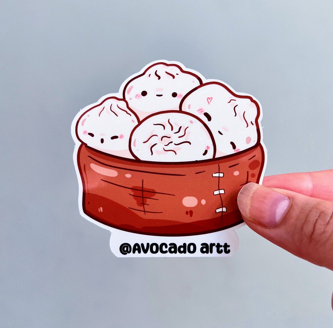 Steam Bun Chibi Sticker: Japanese Food Decal - Etsy