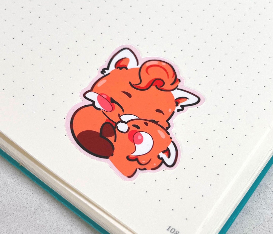 Valentines Day Stickers: Stickers, Die Cut Stickers, Red Panda, Cute ...