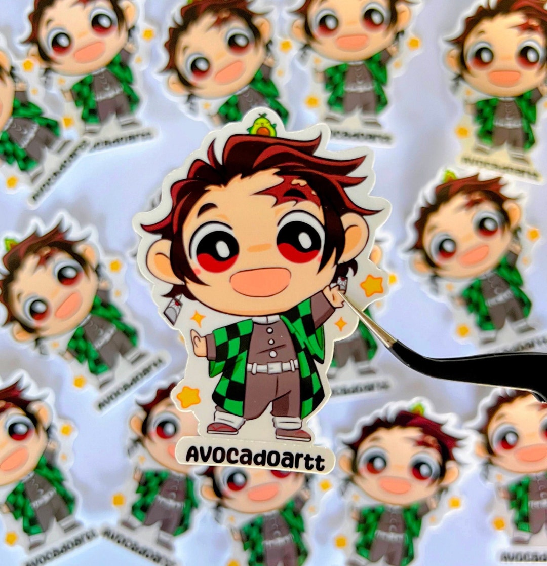 Anime Demon Sticker: Anime Sticker, Motion Anime, Chibi Sticker, Kawaii ...