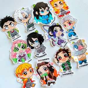 Anime Demon Sticker: Anime Sticker, Motion Anime, Chibi Sticker, Kawaii ...