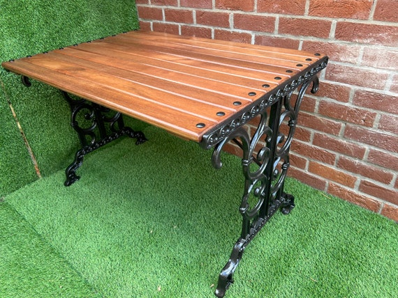 Cast iron bench and table store