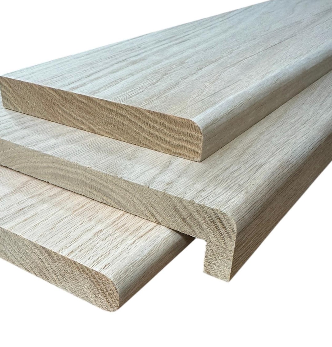 Solid Oak Window Sill Window Board 20-22mm Thick Various Sizes and Edge ...