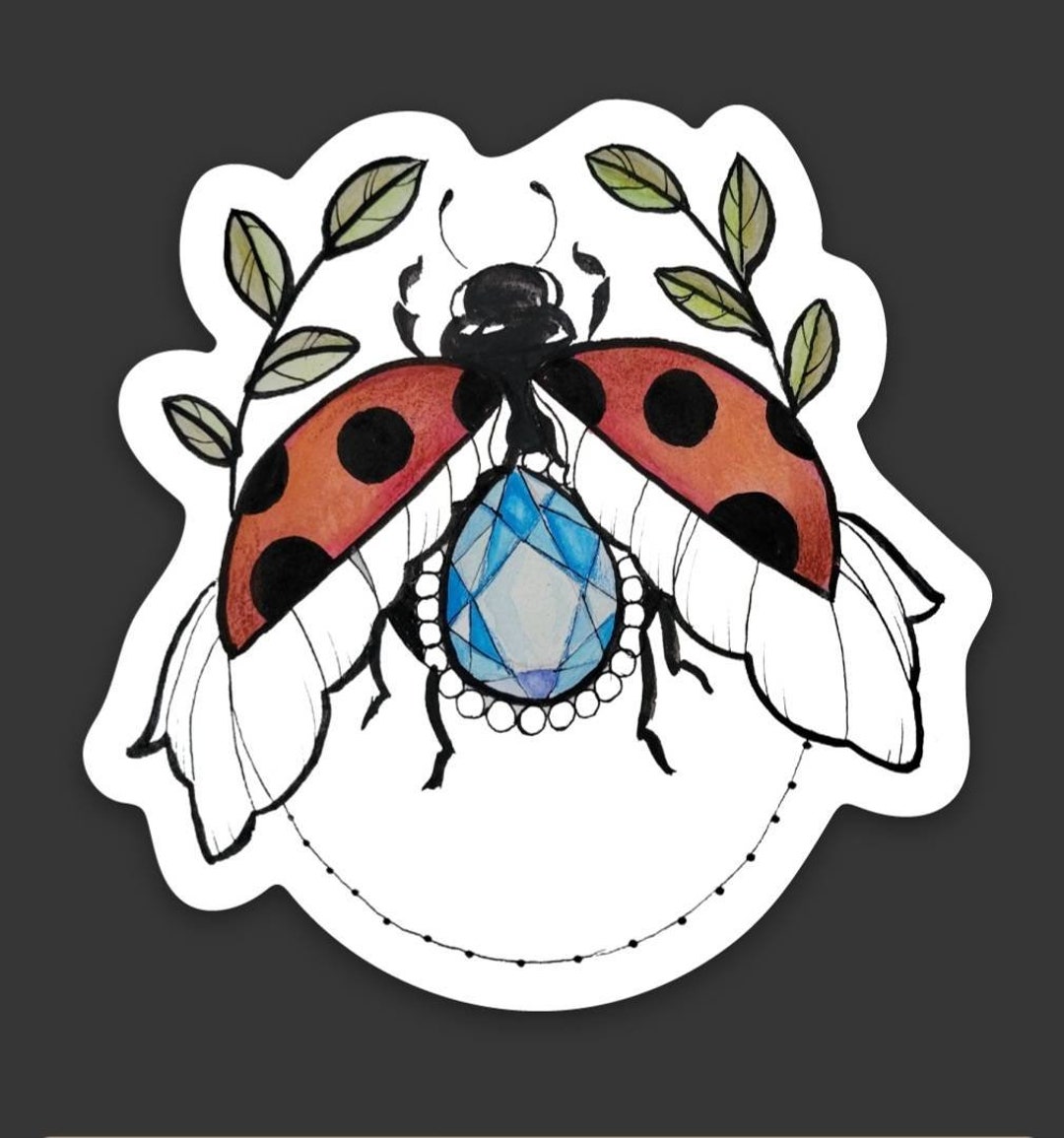 Ladybug Sticker - Etsy