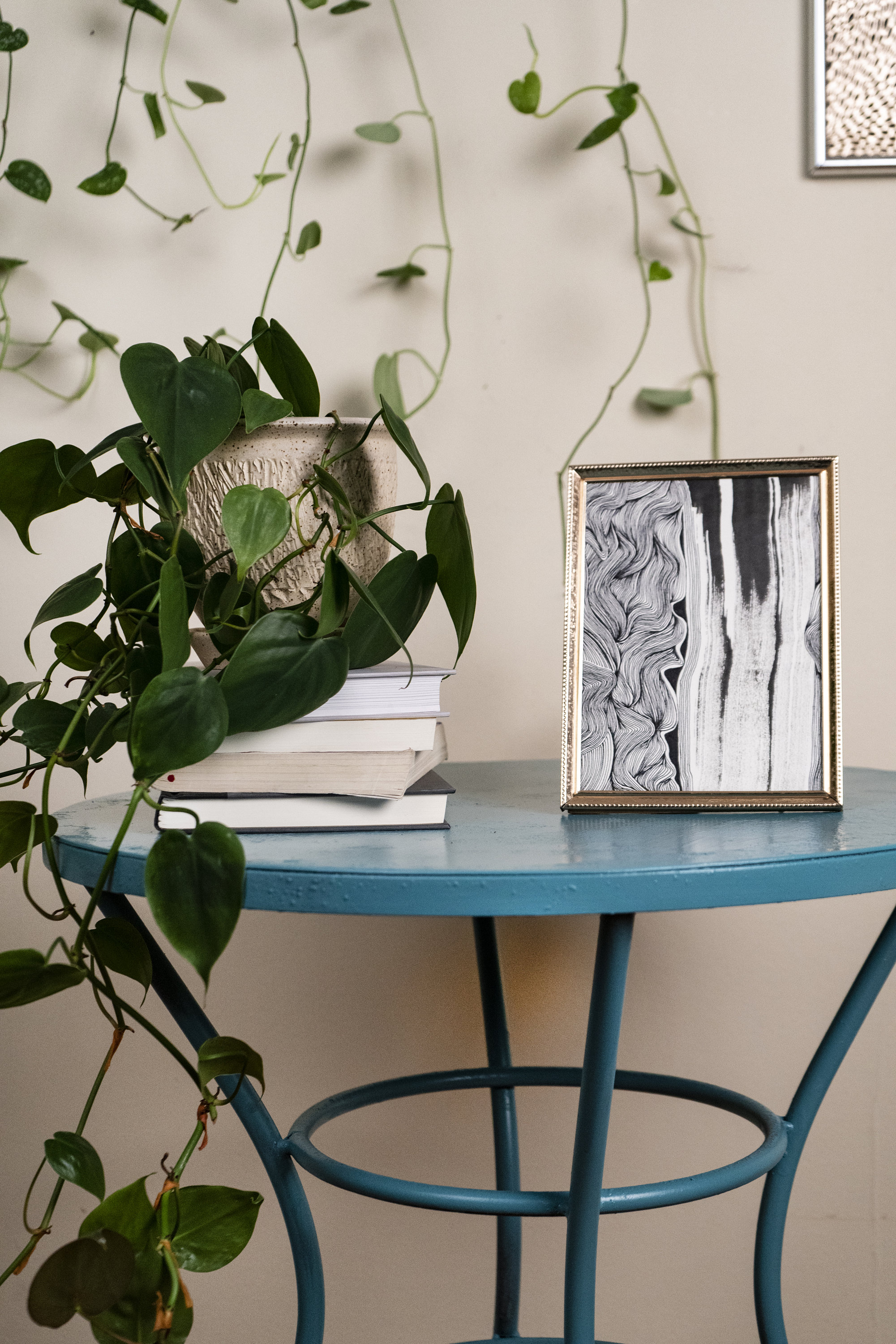 Waterfall Mixed Media Line Drawing print Available 6x8 - Etsy