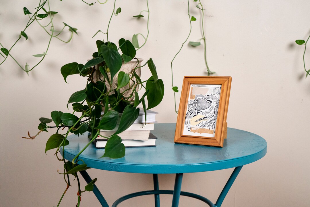 Asymmetrical Collage 2 | Mixed Media Abstract Line Art Collage (print ...