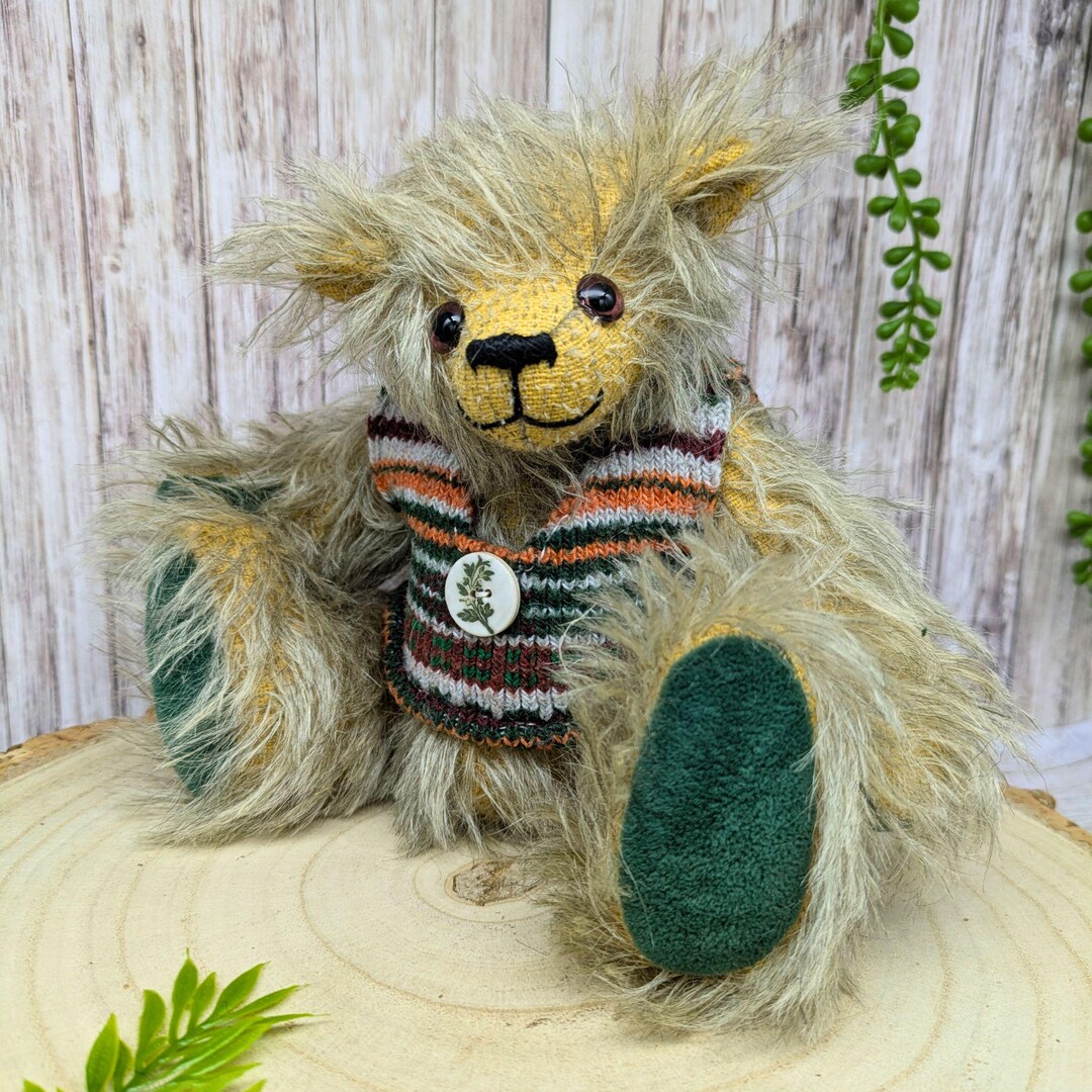 Wimberry Bear "ash” - Handcrafted Artist Teddy Bear, One of a Kind - Etsy
