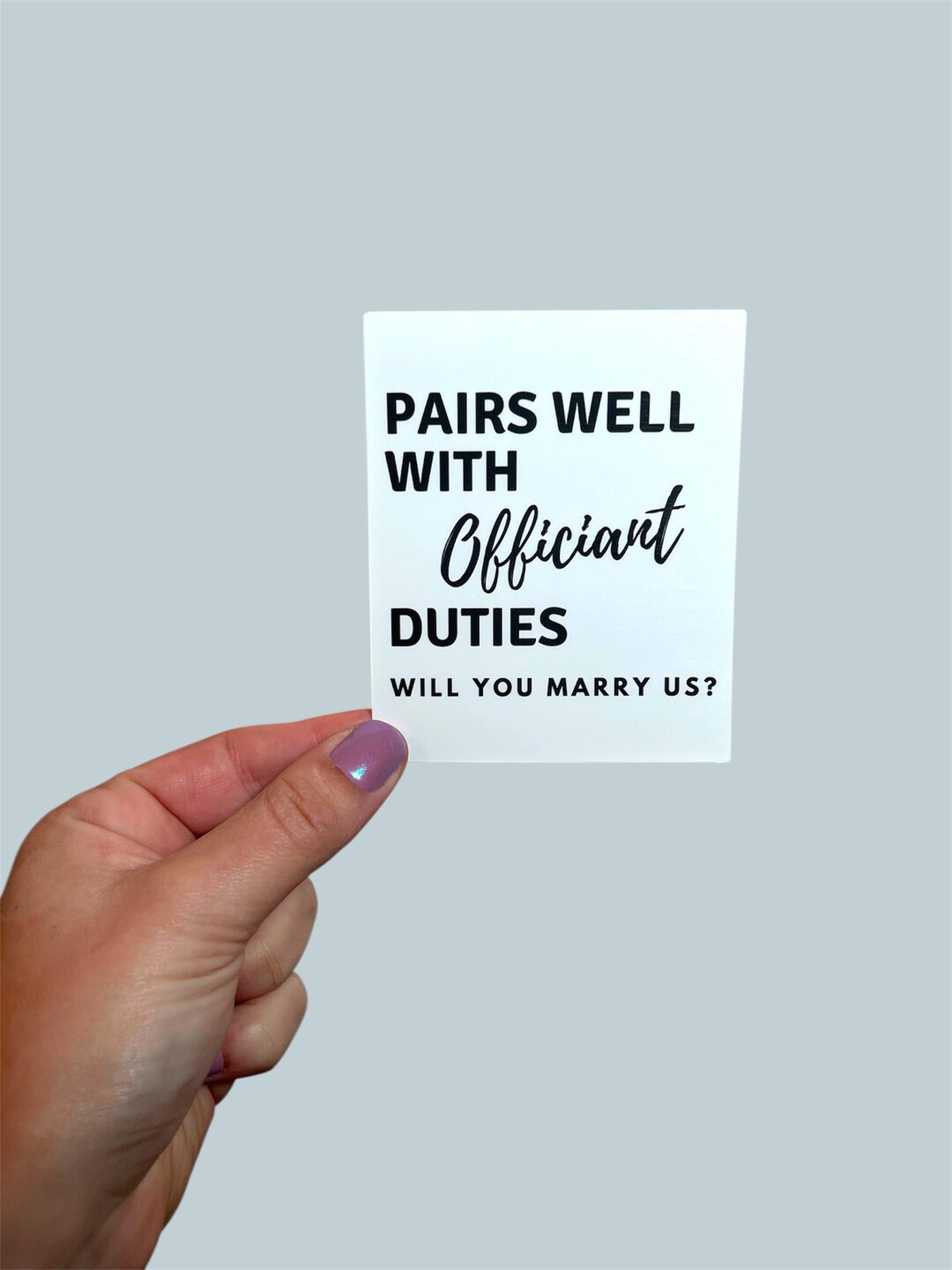 Officiant Proposal Sticker, Wedding Officiant Liquor Label Gift, Pairs ...