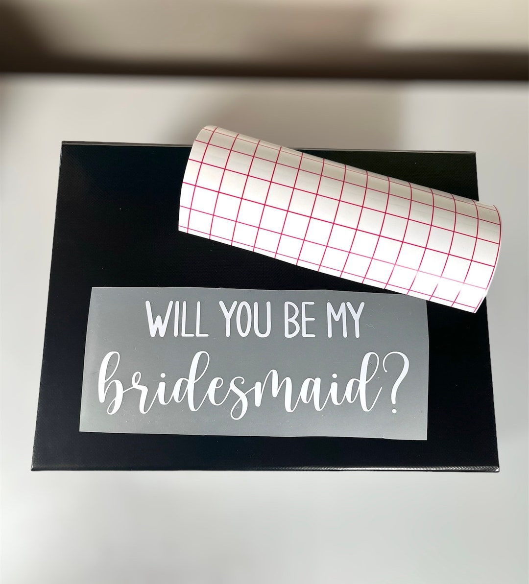 Permanent Vinyl Wedding Party Proposal Permanent Decal, Bridesmaid ...