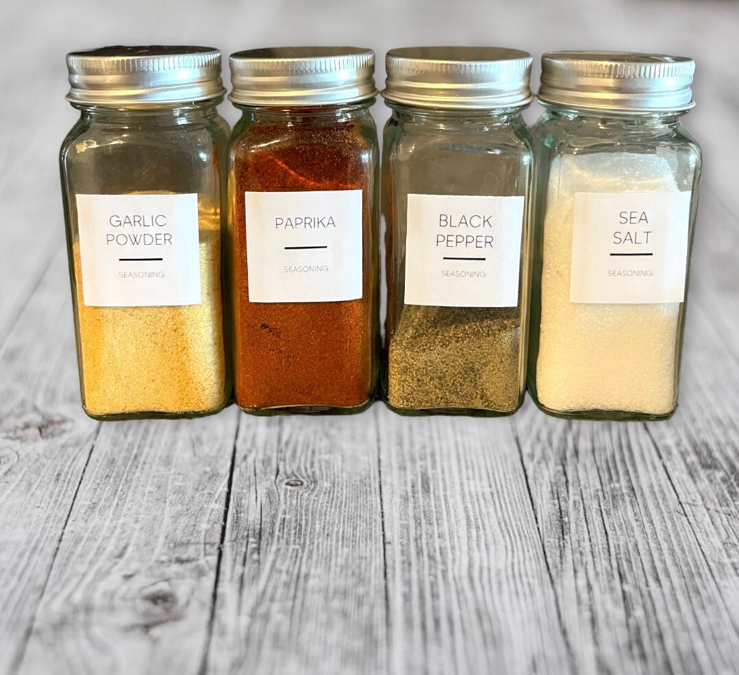 Pack of 20 Spice Jar Labels Seasonings & Herbs - Etsy