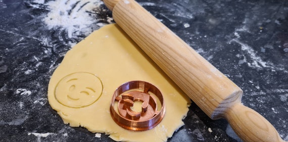 Copper 3D Printed Winking Face Cookie/Biscuit/Fondant Cutter | Etsy