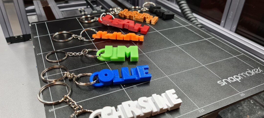 Custom 3D Printed Name/word Keyrings/bag Clips - Etsy
