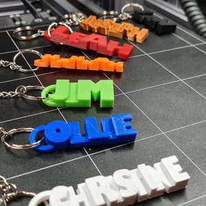 Custom 3D Printed Name/word Keyrings/bag Clips - Etsy