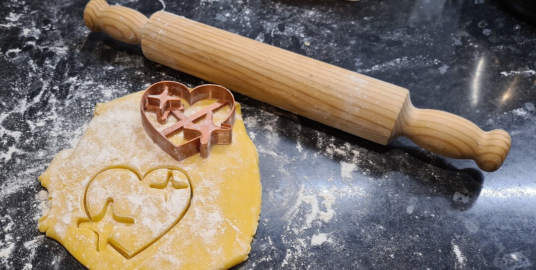 Copper 3D Printed Sparkling Heart Emoji Cookie/biscuit/fondant Cutter ...