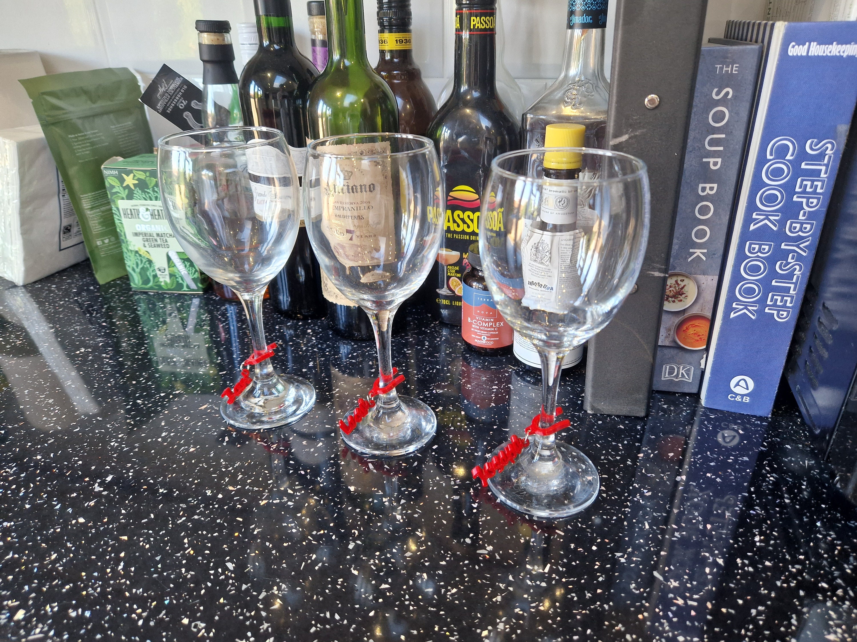 Custom 3D Printed Wine Glass Charms - Etsy UK