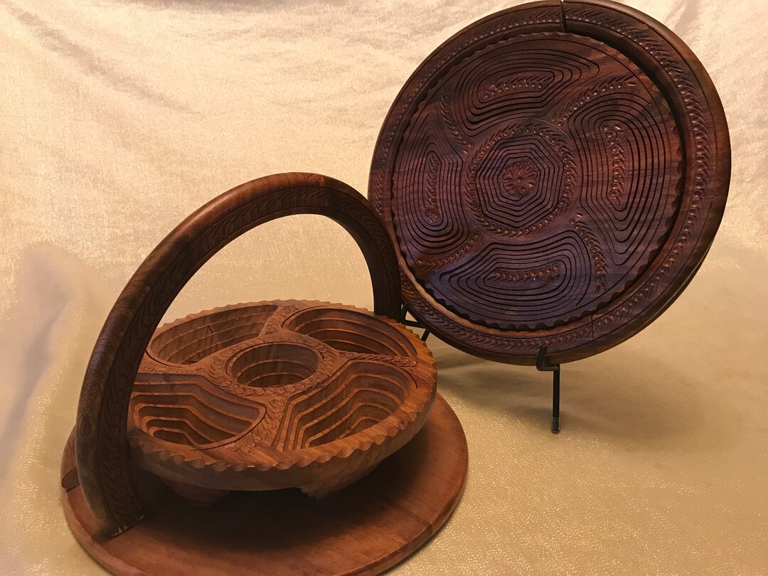 Handmade Wooden Basket Foldable Collapsible Great for Gift - Etsy