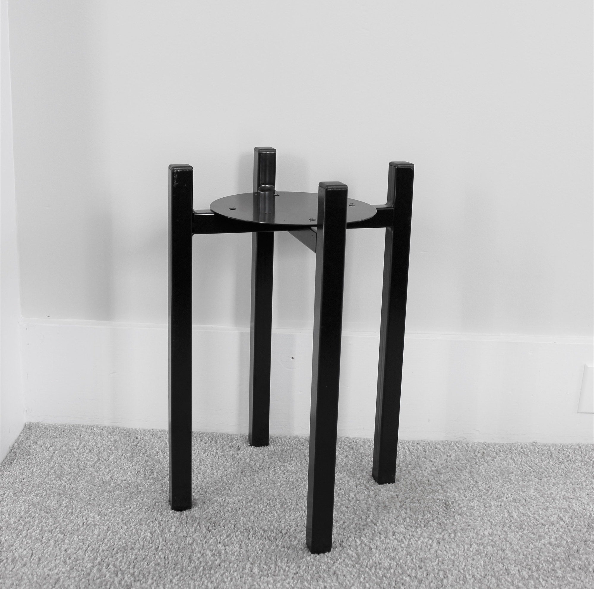 Modern Metal Plant Stand-black| Indoor/outdoor Plant Stand| Black ...