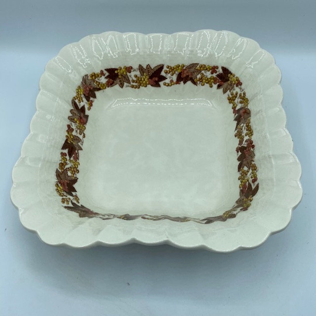 Vintage Slate Spode Autumn Leaf Pattern England Madeira S.3187 - Etsy