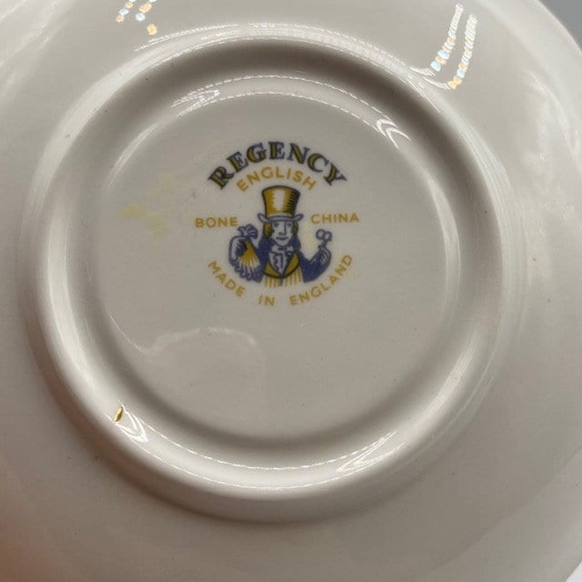 Regency England Bone China Rose Pattern Tea Cup and Saucer Set - Etsy