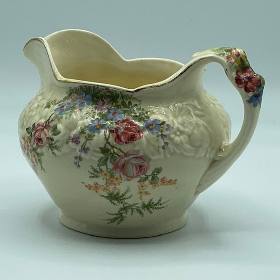 Vintage Crown Ducal Horentine Creamer Made in England - Etsy
