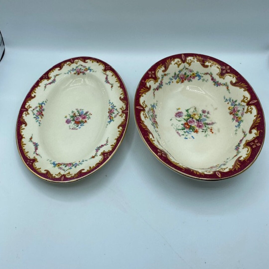 Vintage Myott Staffordshire Made in England A Roberts Oval Dish and ...