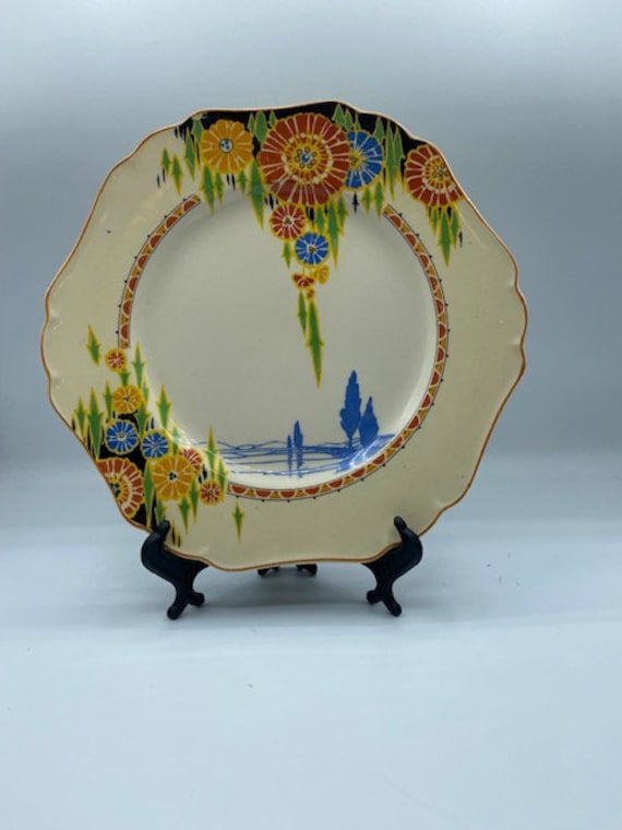 Vintage Royal Ivory Maddock England SUNBURST Plate - Etsy