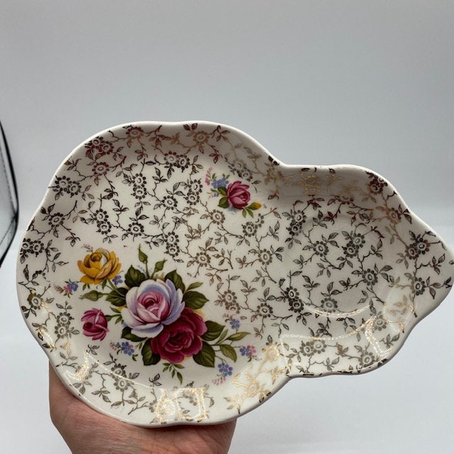 Vintage Old Foley Staffordshire England Tea and Cake Plate - Etsy