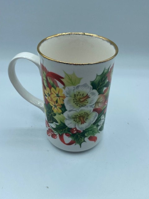 Vintage St George Fine Bone China Made in England Christmas Mug - Etsy