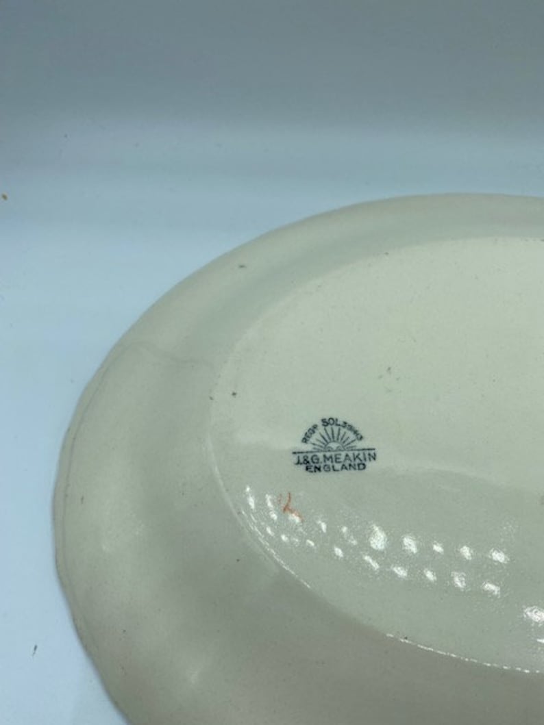Vintage J&G MEAKIN ENGLAND Serving Plate Reg Sol 391413 - Etsy