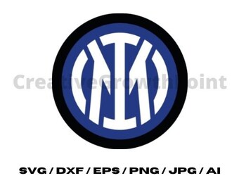 Inter Milan Logo Svg | Etsy