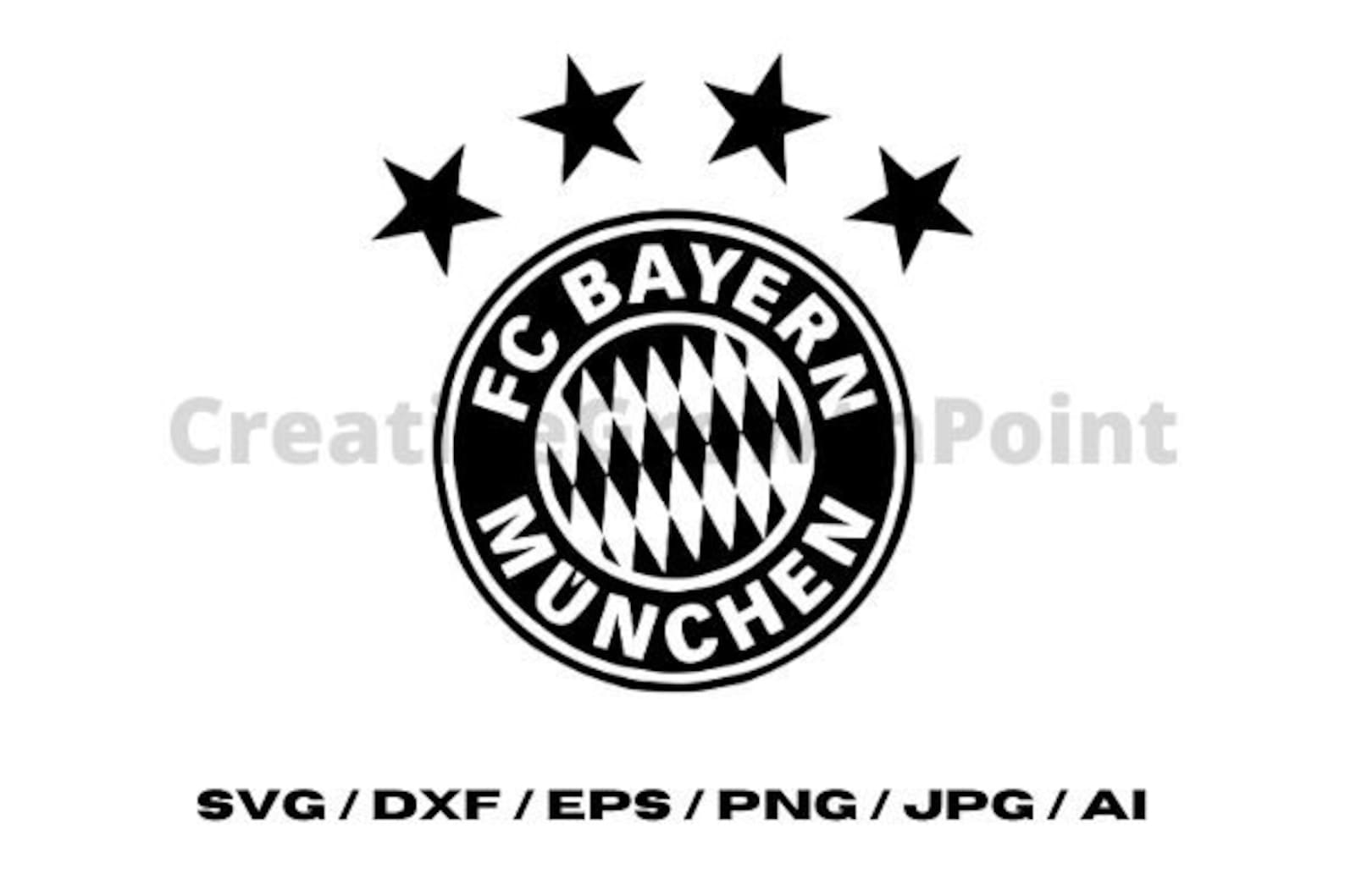 Bayern Múnich Logo svg png jpg dxf ai eps / Cricut | Etsy