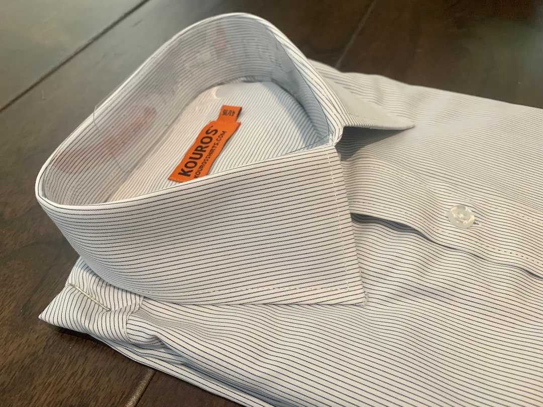 Men's Slim Fit Cotton Dress Shirt - Semi-spread Collar - Etsy