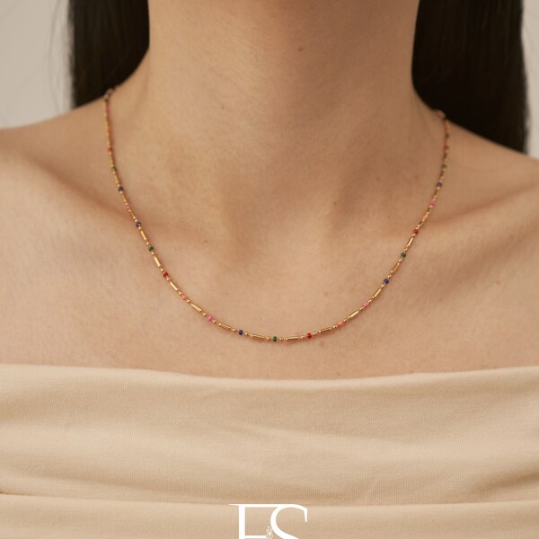 Boho Beaded Necklace - Etsy