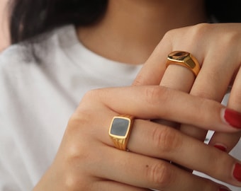 Chunky Gold Ring | Etsy