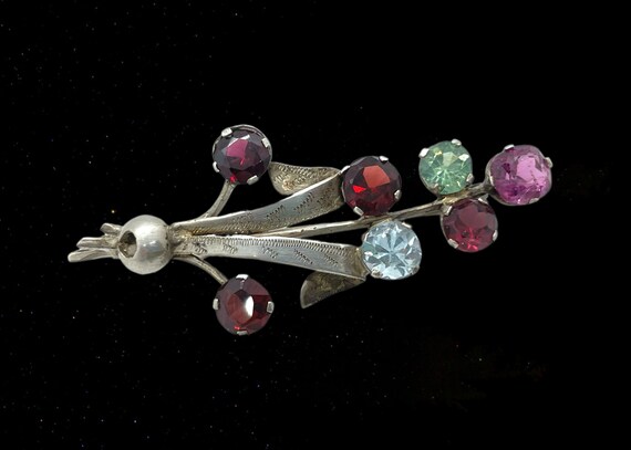 Antique Victorian Era Sterling Silver Multi-Colour Sp… - Gem