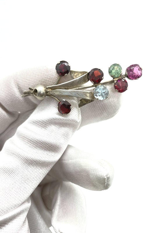 Antique Victorian Era Sterling Silver Multi-Colour Sp… - Gem